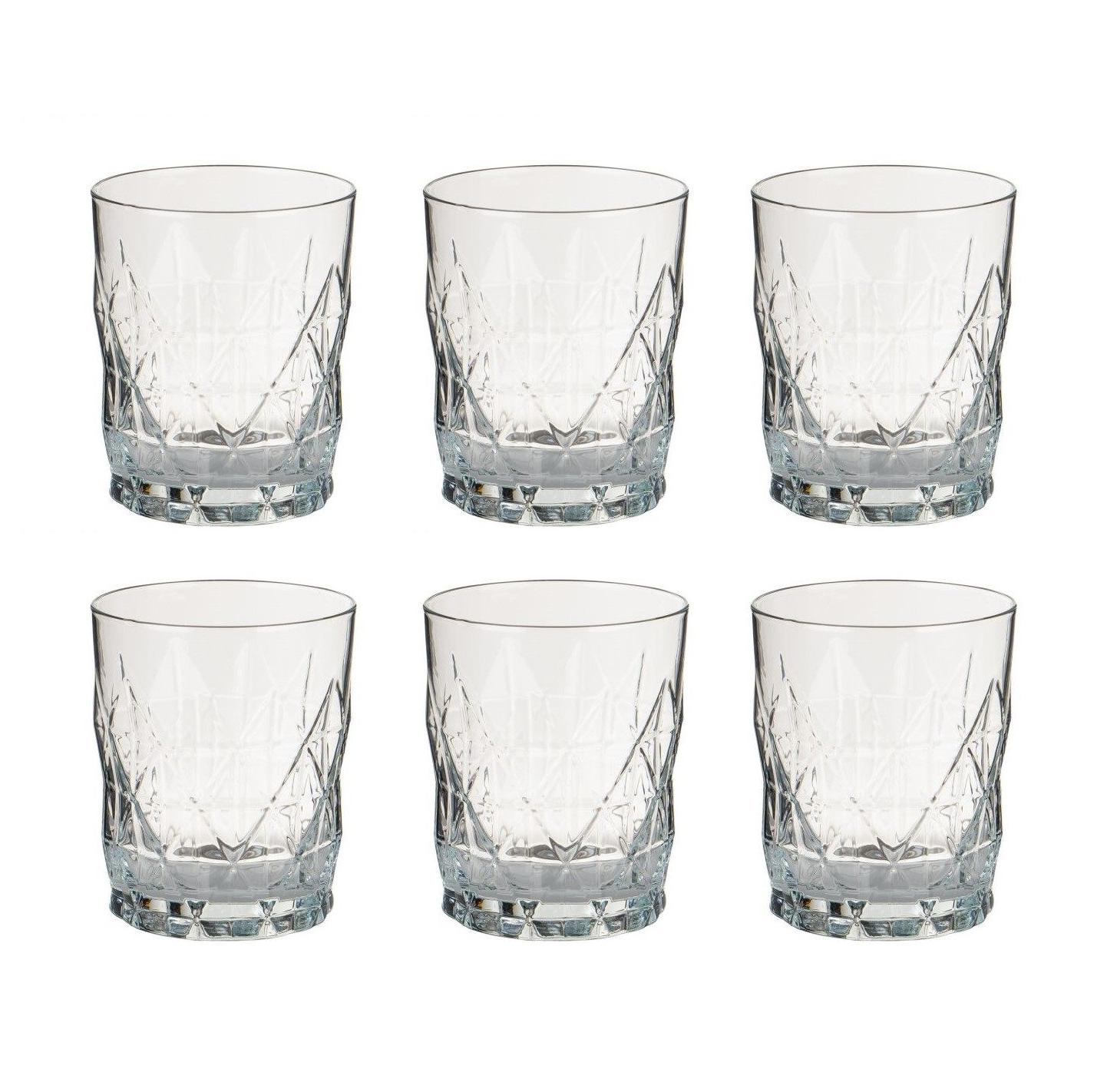 Set 6 Bicchieri acqua in vetro linea Zeus da 345 ml